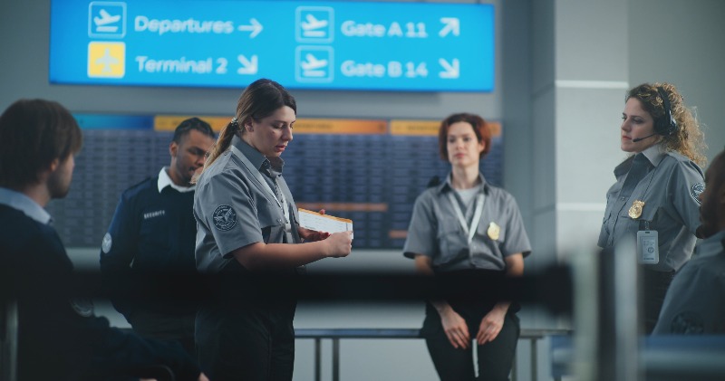 Airport, Security, Terminal, Guards by Frame Stock Footage – Stock ...