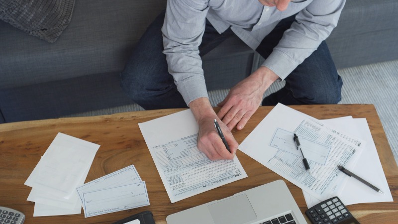 Paperwork, Writing, Paying Bills, Money by Via Films – Stock Footage ...