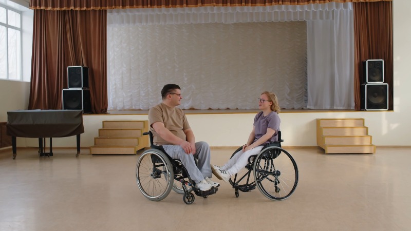 Dancing Studio, Disabled, Wheelchair, Man by AnnaStills – Stock Footage ...