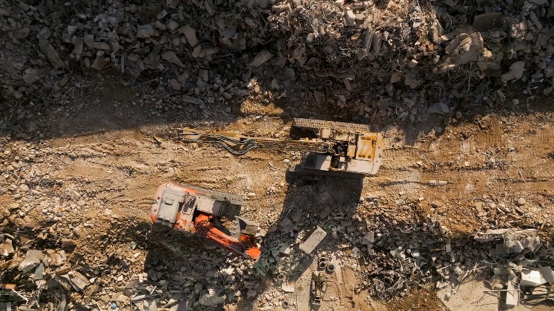 Israel, Top Down, Demolition, Drone by Lior Patel – Stock Footage | Artlist