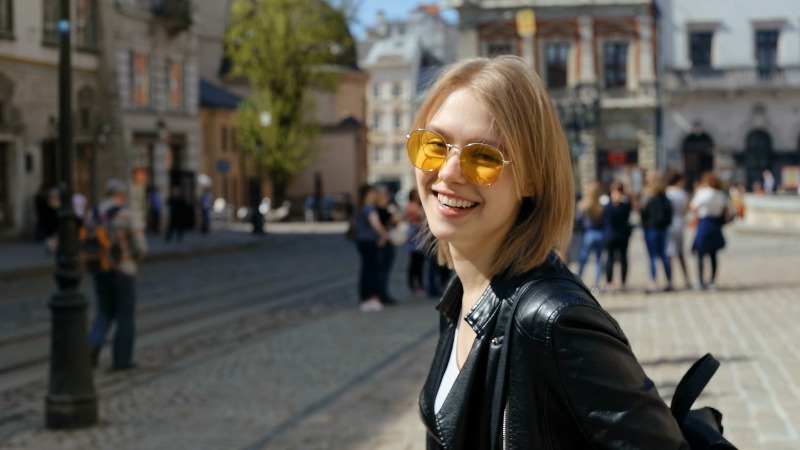 Turning Around, Looking At Camera, Sidewalk, Lviv by Oleh Ibrahimov ...
