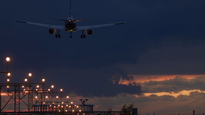Airplane, Flying, Golden Hour, Illuminate by Danil Rudenko – Stock Footage | Artlist