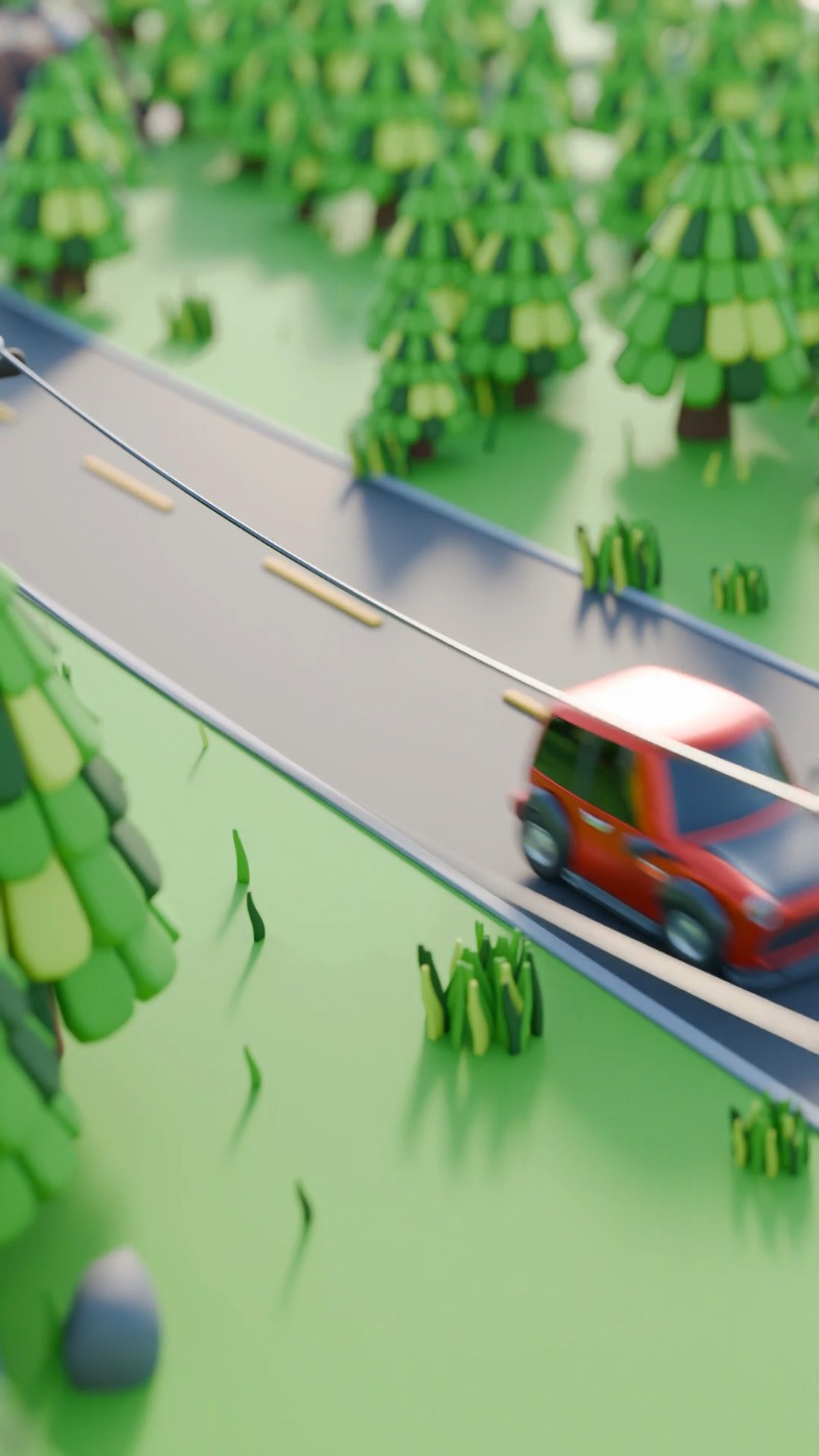 Vertical Format, Animated, 3d, Driving by Juanjo McLittle – Stock ...