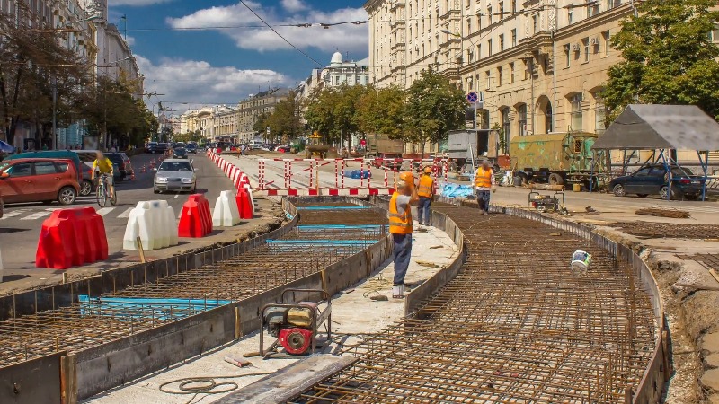 Buildings, Street, Road, Construction by Hyperlapse Pro – Stock Footage ...