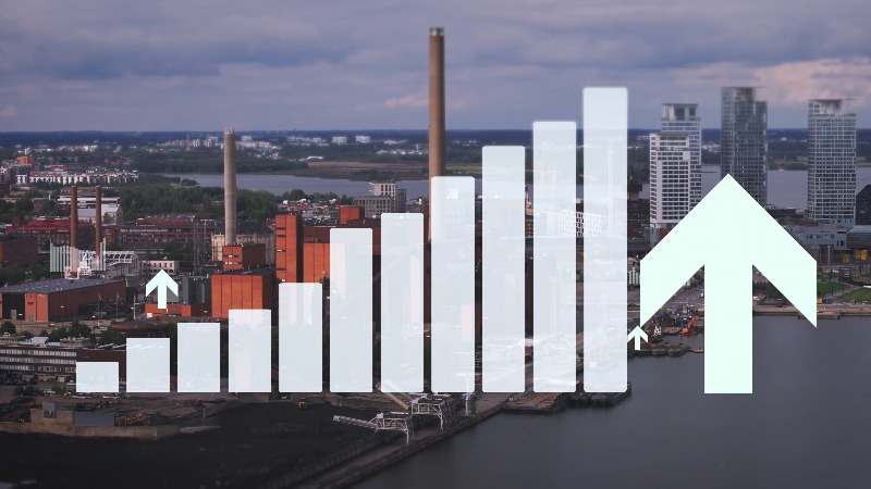 Cityscape, Urban, Buildings, Aeral View by 21 Aerials – Stock Footage ...