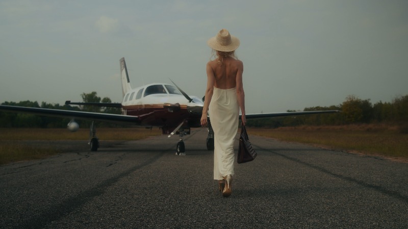 Woman, Model, Posing, Jet Plane by Roma Black – Stock Footage | Artlist