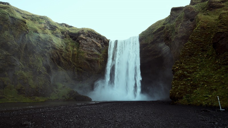 Iceland, Waterfall, Scenic, Powefull by Oprea Maxim – Stock Footage ...