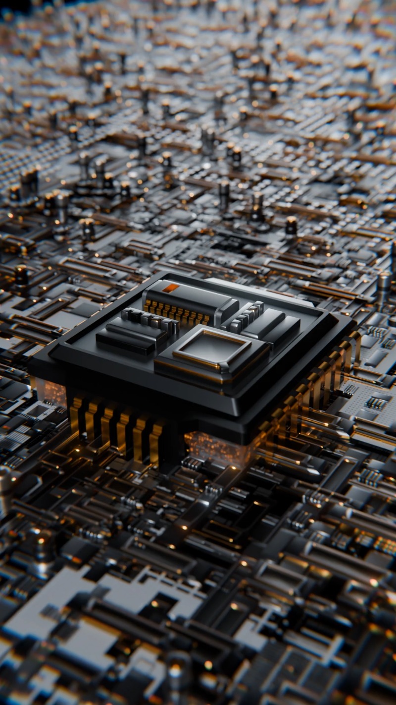 Motherboard, Microprocessor, Cpu, 3d Animated by Juanjo McLittle ...