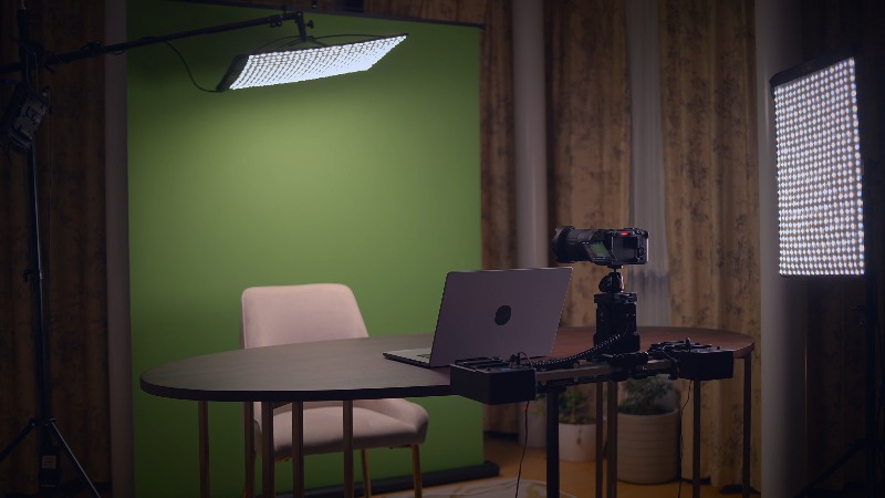 Broadcasting, Studio, Green Screen, Background by Animedias – Stock ...