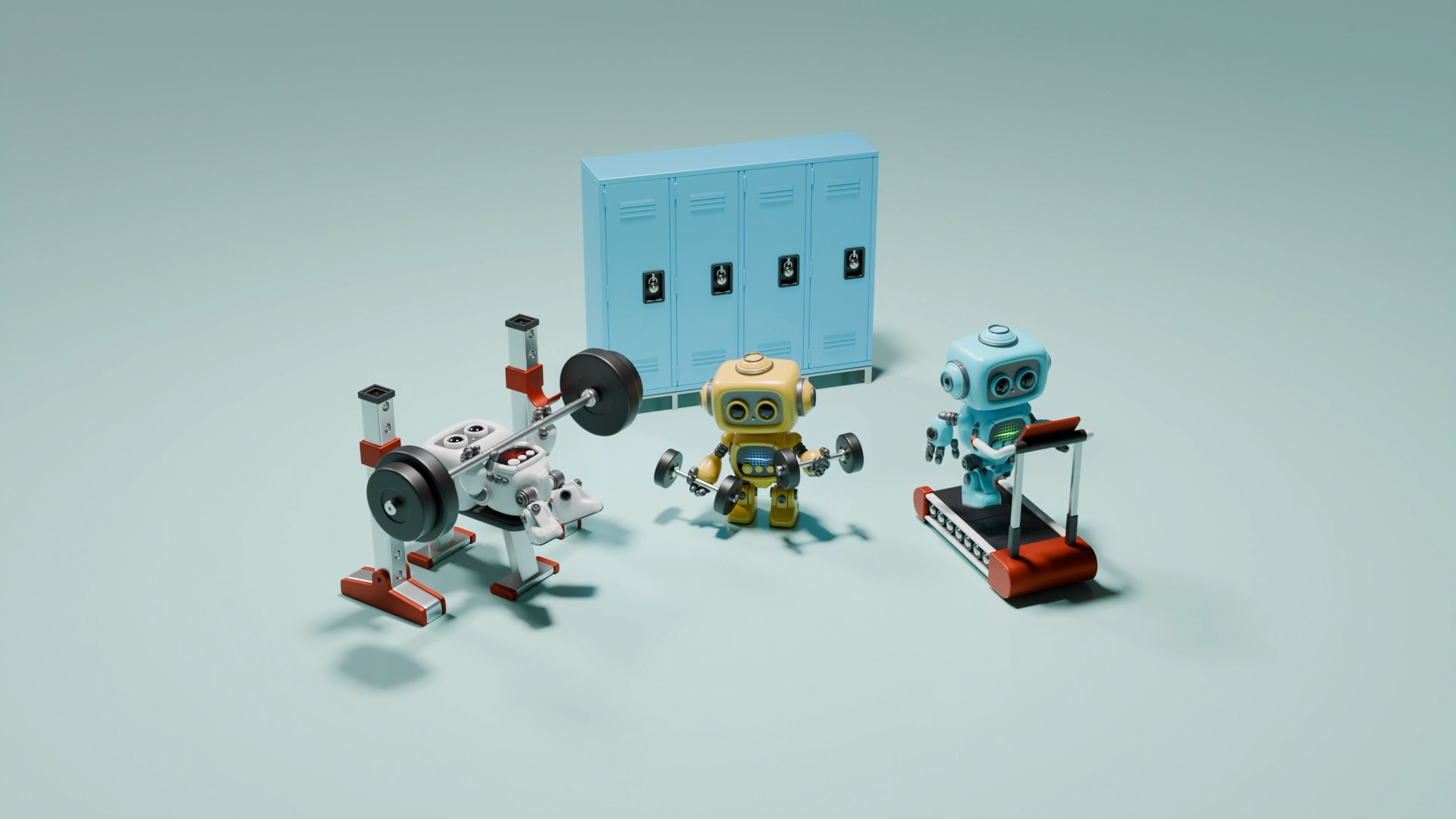Discover gym-robot, a story-driven footage | Artlist