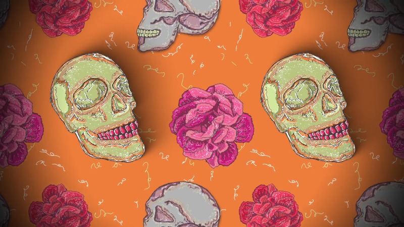 Skulls, Halloween, Background, Loop by Pixel DNA – Stock Footage | Artlist