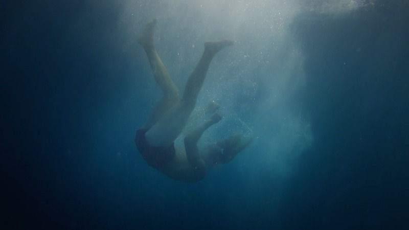 Underwater, Jump, Cliffdiver, Extreme Sports by Luca Amhofer – Stock ...