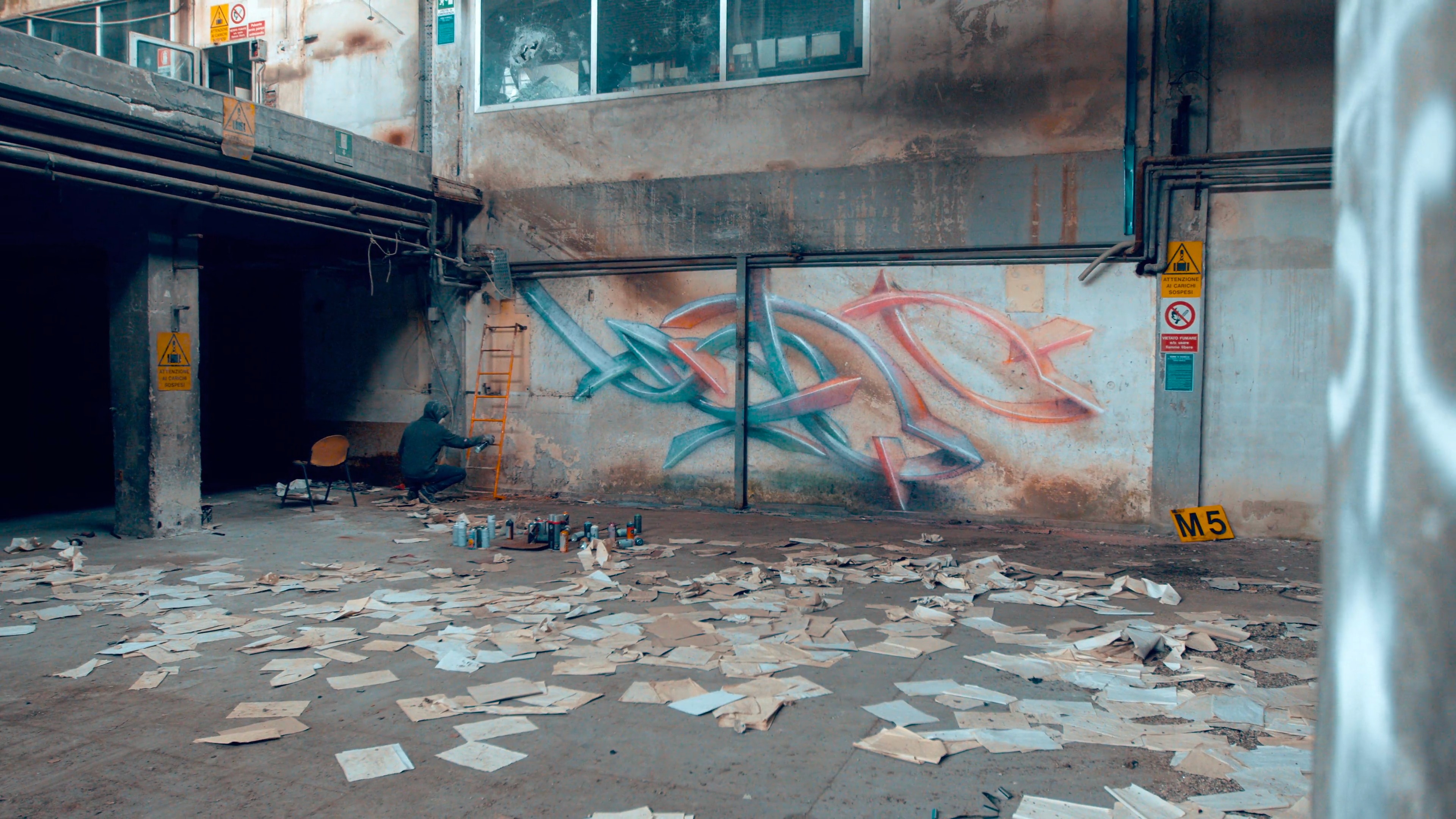 Discover graffiti-artist-spray-painting, a story-driven footage | Artlist