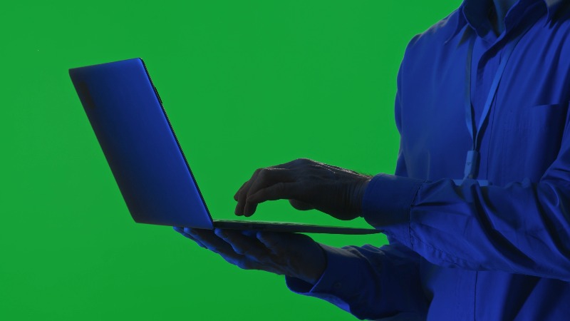 Working, Name Tag, Green Screen, Chromakey by AnnaStills – Stock ...