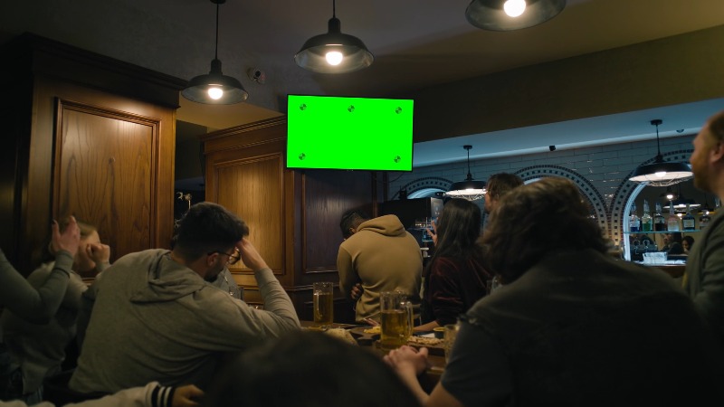 Bar, Green Screen, Anticipating, Focused by Frame Stock Footage – Stock ...