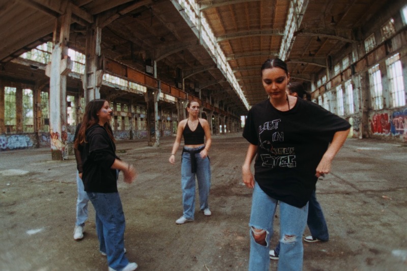90s, Warehouse, Dance Group, Hip Hop by Marcell Gergely – Stock Footage ...