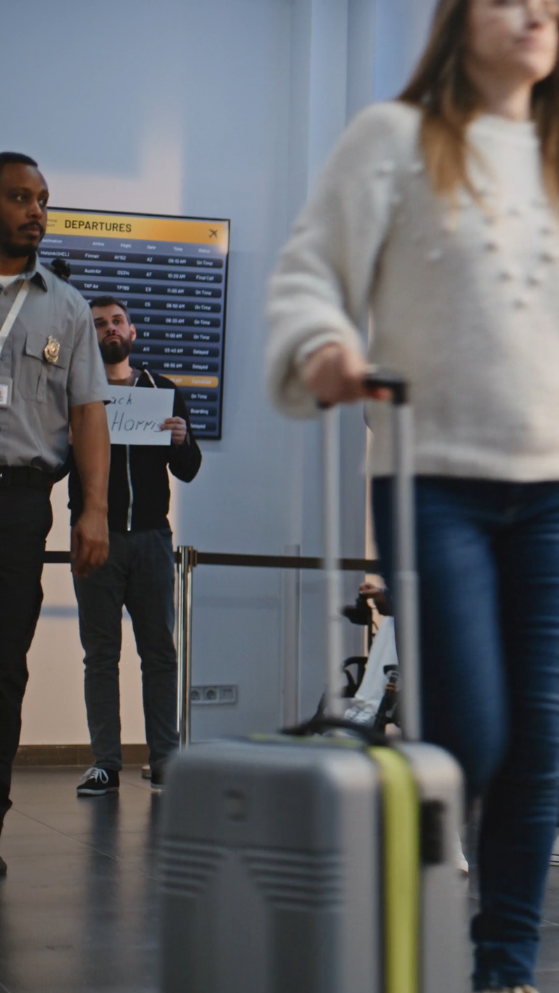 Guard, Airport, Security, Terminal by Frame Stock Footage – Stock ...