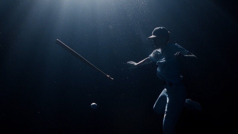 Underwater, Baseball, Player, Floating by Spencer Frost – Stock Footage ...