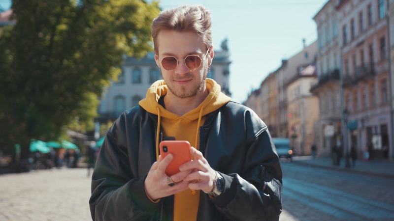 Holding, Young, Portrait, Buildings by Nazarii Ortynskyi – Stock ...