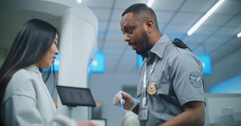 Security Guard, Airport, Security, Terminal by Frame Stock Footage ...