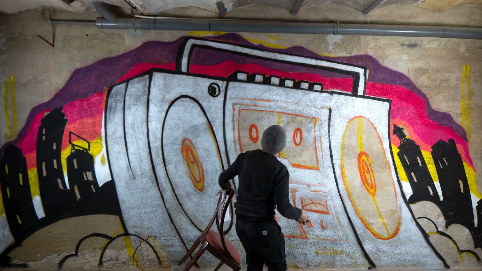 Discover graffiti-artist, a story-driven footage | Artlist