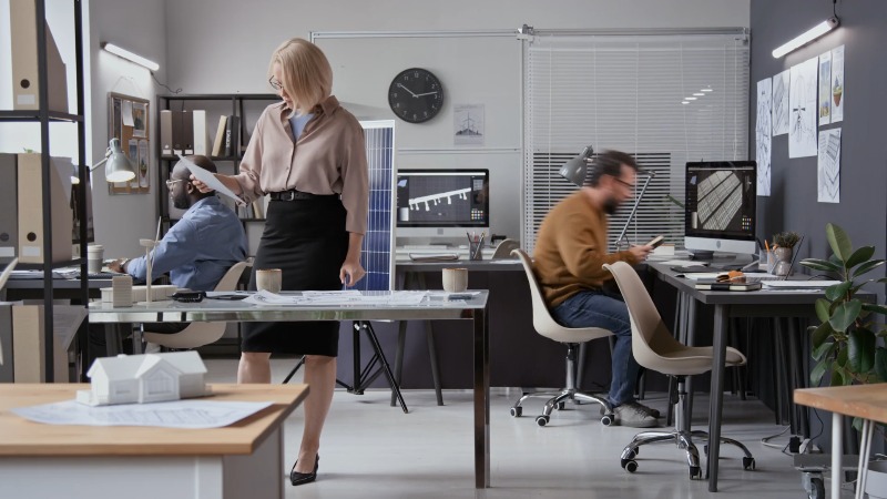 Co Workers, Company, Office, Working by Pressmaster – Stock Footage ...