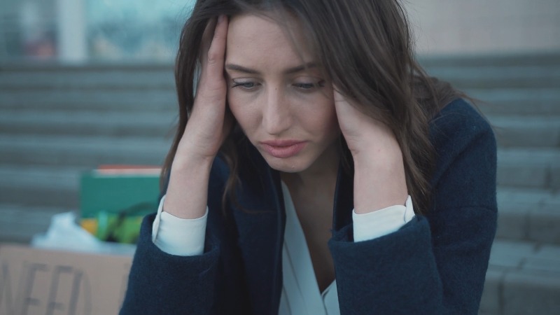 Stressed, Signboard, Need Job, Sad by Nazarii Ortynskyi – Stock Footage | Artlist