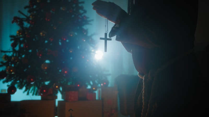 Mystery, Worship, Monk, Christmas by Daniele Sgura – Stock Footage ...