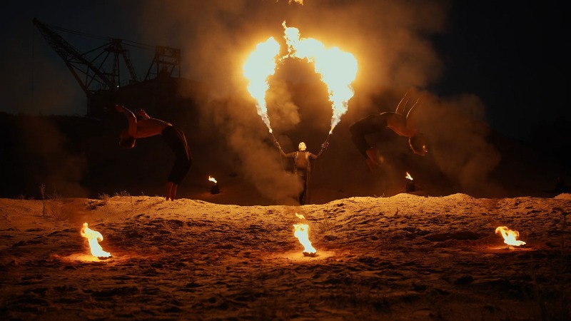 Flame, Fire, Acrobatic, Men by Evgenii Petrunin – Stock Footage | Artlist