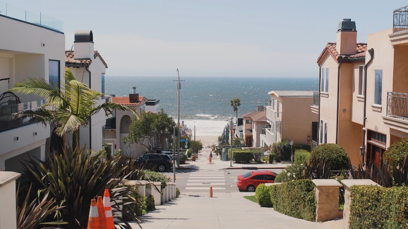 Woman, Walking, Street, Ocean by DLW – Stock Footage | Artlist