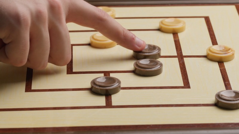 Wood, Nine Mens Morris, Board Game, Retro by Daniele Sgura – Stock ...