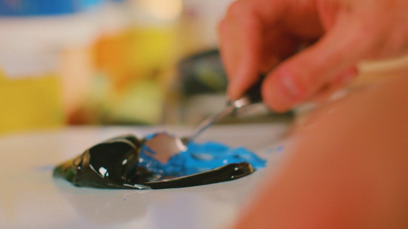 Artist, Mixing, Paint, Palette by DLW – Stock Footage | Artlist