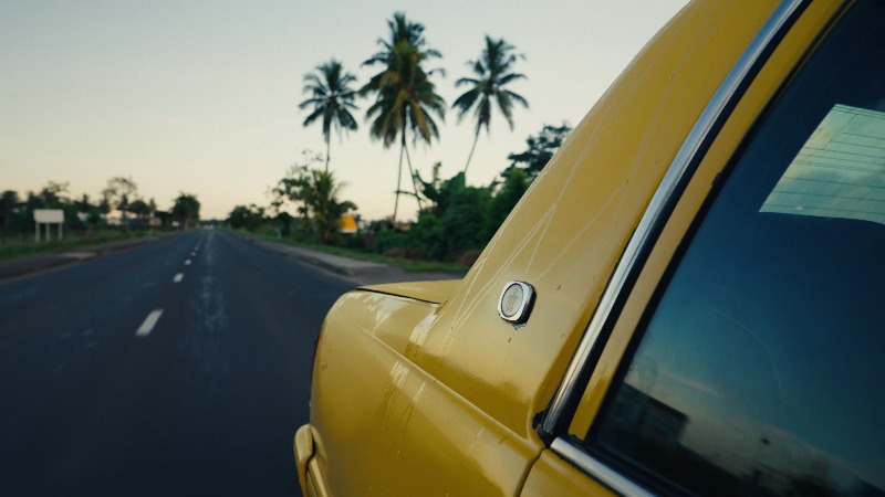 Tuvalu, Yellow, Car, Road by Josh Guvi – Stock Footage | Artlist
