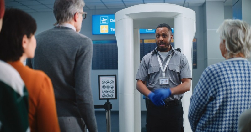 Explaining, Airport, Security, Terminal by Frame Stock Footage – Stock ...