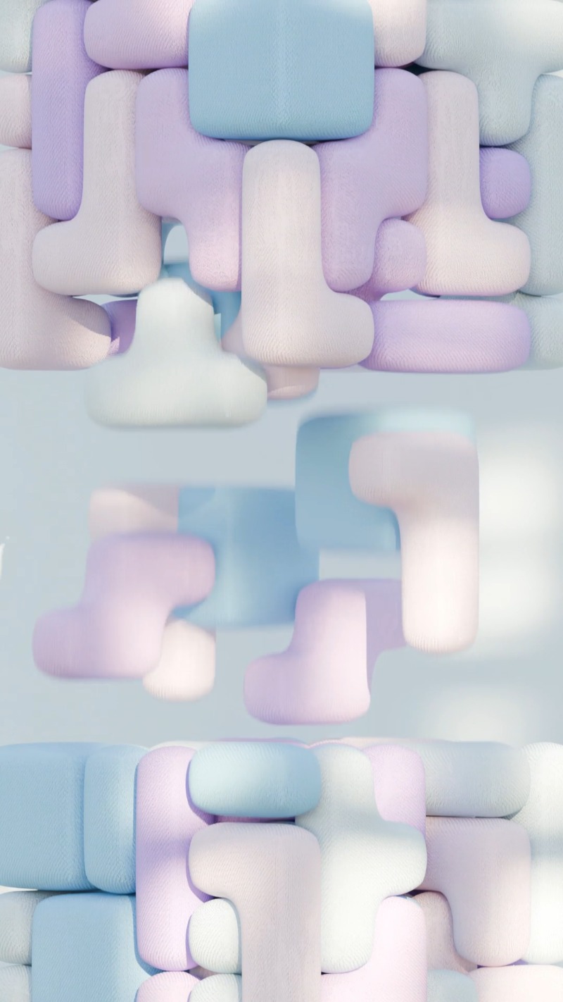 3d, Puzzle, Capsule Shape, Plastic Texture by Juanjo McLittle – Stock ...