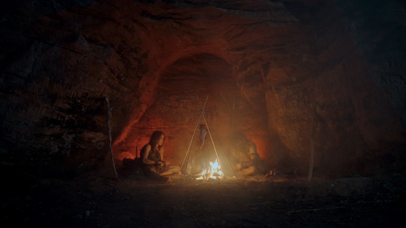 Fire, People, Ancient Times, Cave by Gundars Magone – Stock Footage ...