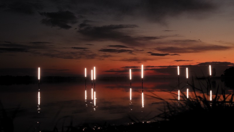 Tube Lights, Water, Sunset, Sky by Reinis Kaspars – Stock Footage | Artlist