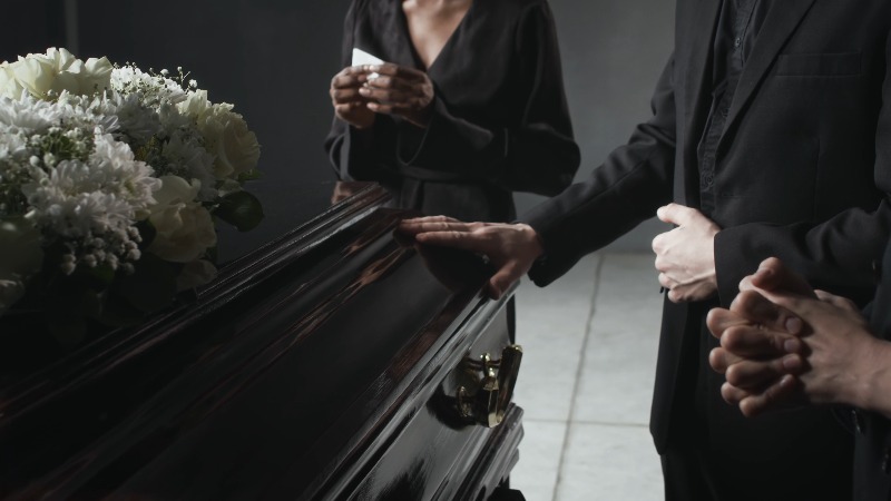 Hands, Touching, Coffin, Funeral Ceremony by AnnaStills – Stock Footage ...