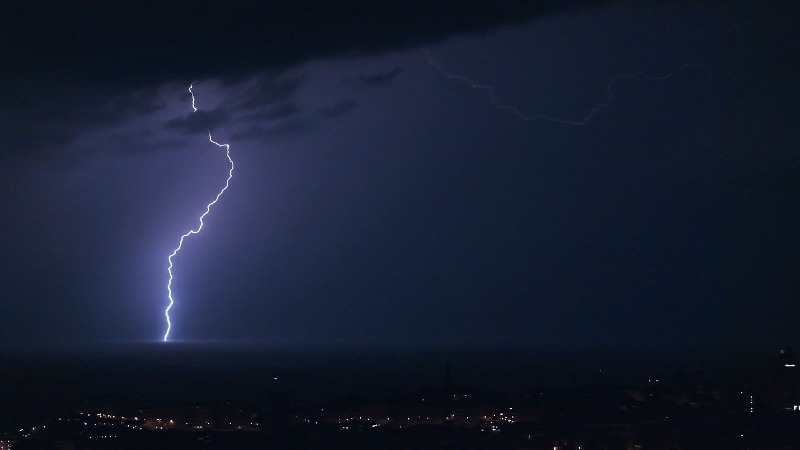 Lightning, Thunder, Night, Field by Escape Routine – Stock Footage ...