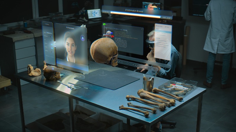 Archaeologists, Studying, Evolution, Laboratory by Frame Stock Footage ...