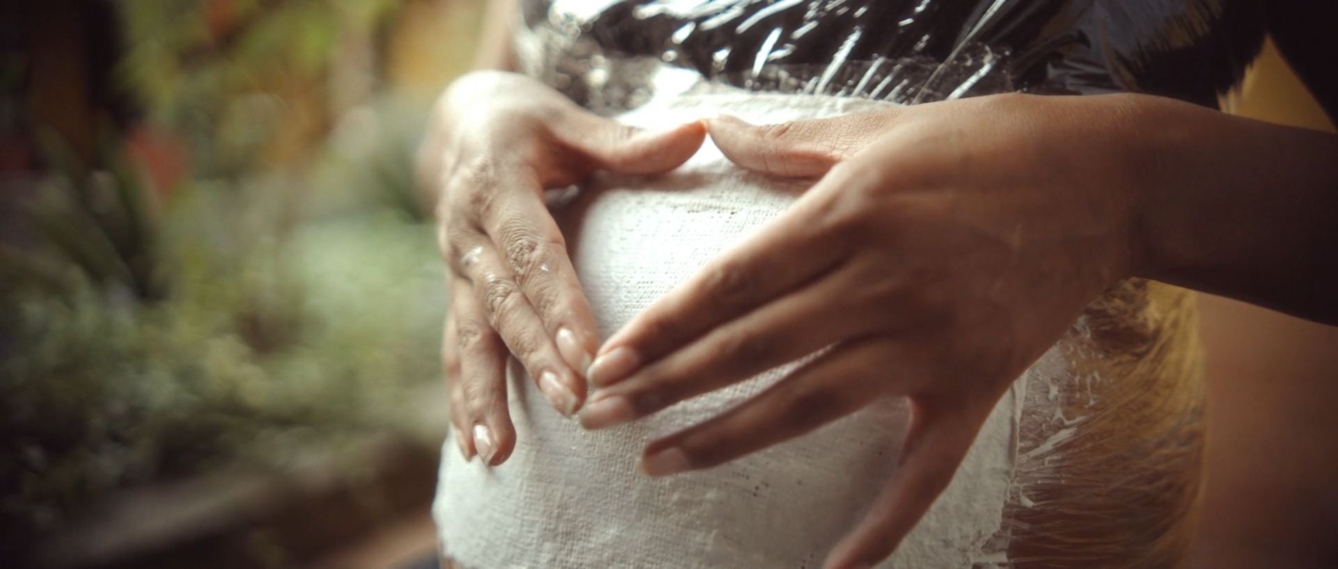 Discover plaster-cast-of-a-pregnant-belly, a story-driven footage | Artlist