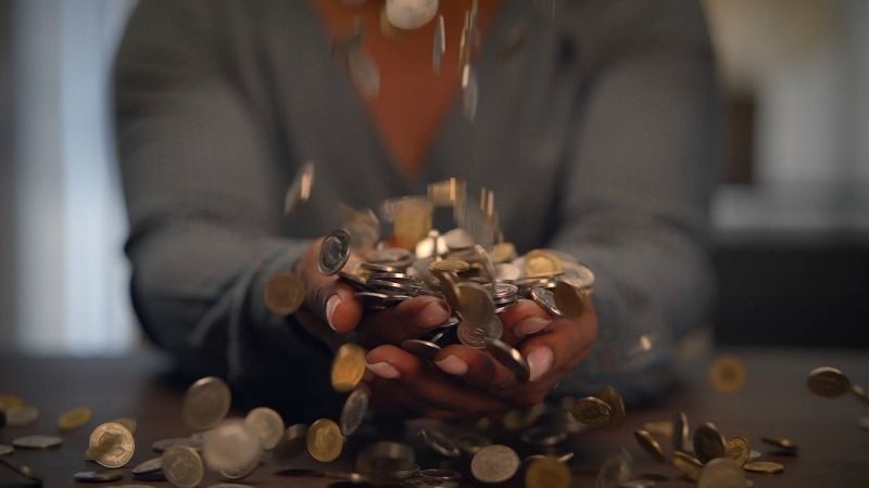 Hand, Falling, Coins, Penny by Animedias – Stock Footage | Artlist