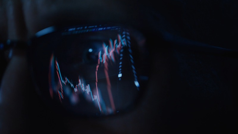 Reflection, Eyeglasses, Stock Chart, Data by Brad Day – Stock Footage | Artlist