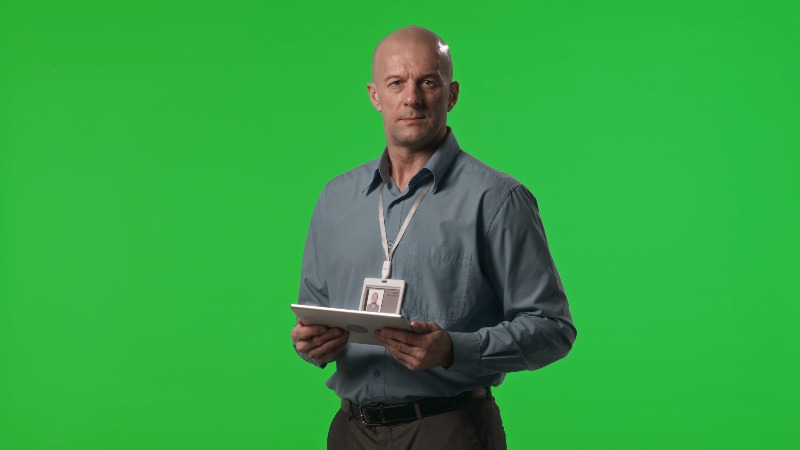 Green Screen, Name Tag, Chromakey, Portrait by AnnaStills – Stock ...