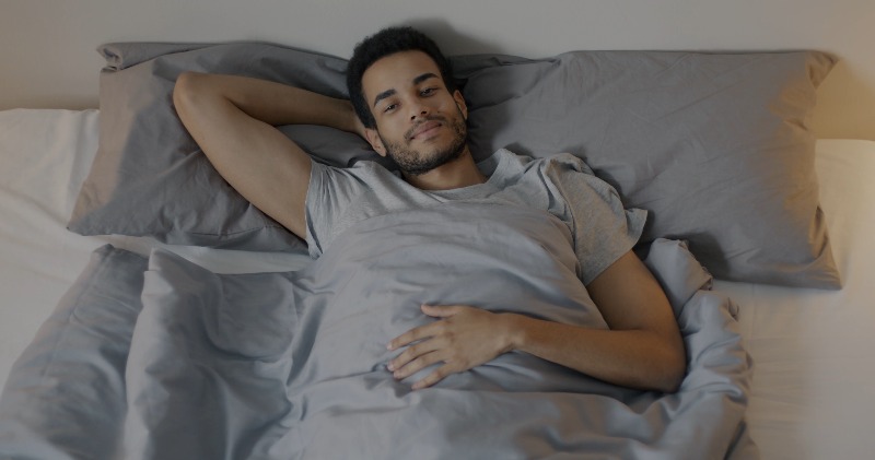 Man, Relaxing, Lying Down, Bedroom by VITALY GARIEV – Stock Footage ...