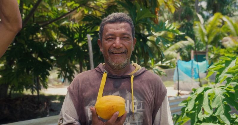 Tuvalu, Man, Mango, Looking At Camera by Josh Guvi – Stock Footage ...