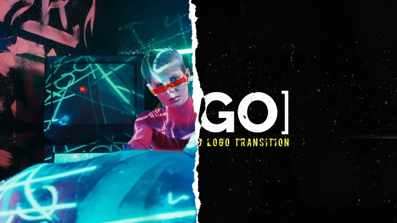 Ripped Logo Transitions video templates | Artlist