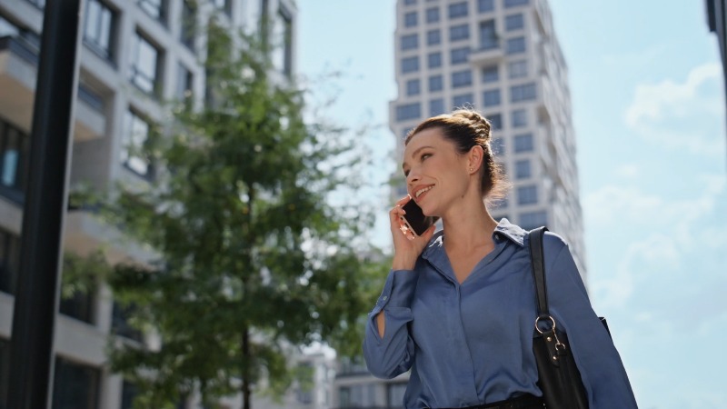 Walking, Talking, Phone Call, Street by Stockbusters – Stock Footage ...