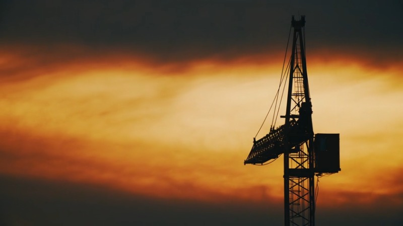 Dask, Silhouette, Construction Area, Sunset by Oleh Ibrahimov – Stock ...