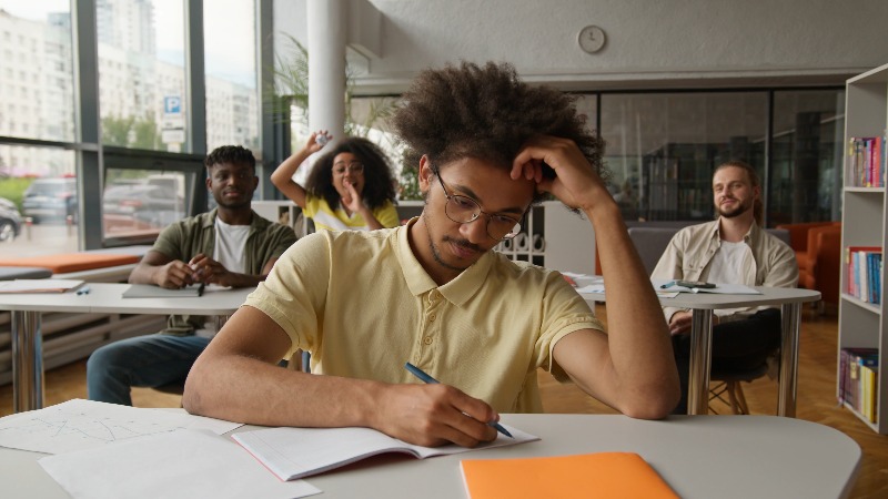 Students, Throwing, Crumpled Paper, Classroom by MayaLab – Stock ...